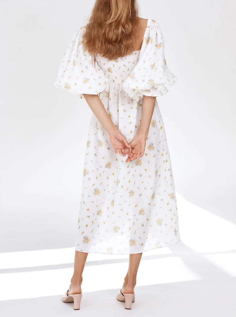 Sleeper Atlanta Floral Midi Dress – Taite Ro